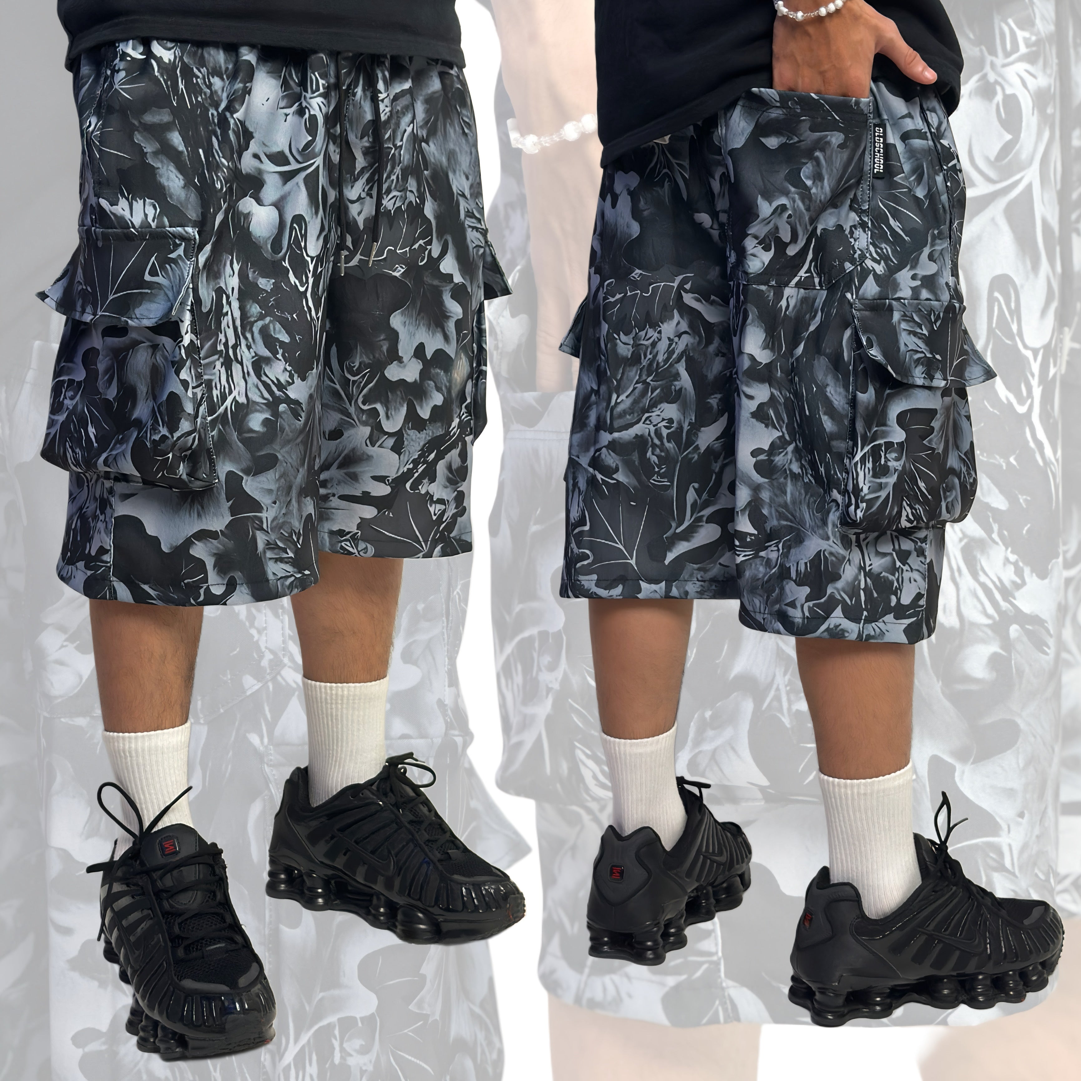 SMOKE CAMO CARGO SHORT – OLD SCHOOL APPAREL